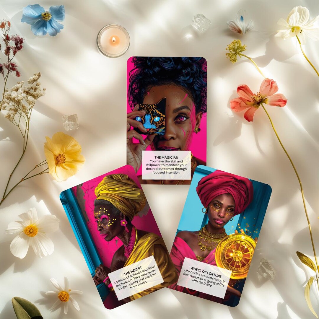 Wild Spirit Tarot Deck: African American Oracle Cards With Guidebook - Etsy