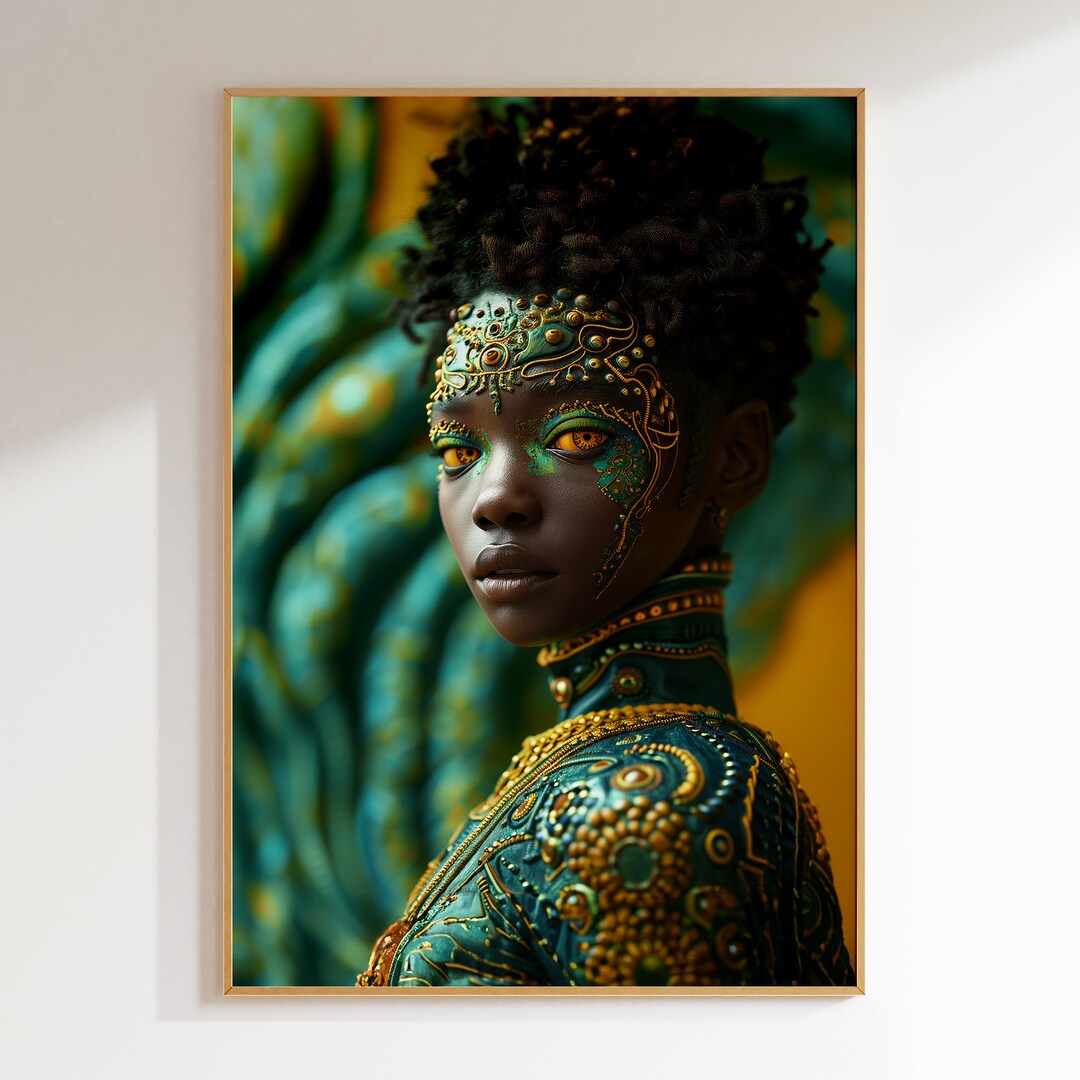 African Fantasy Wall Art, Digital Download, Wall Art, PRINTABLE Digital ...