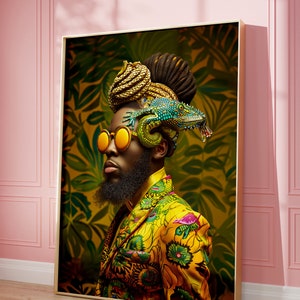 African Fantasy Wall Art, Digital Download, Wall Art, PRINTABLE Digital ...