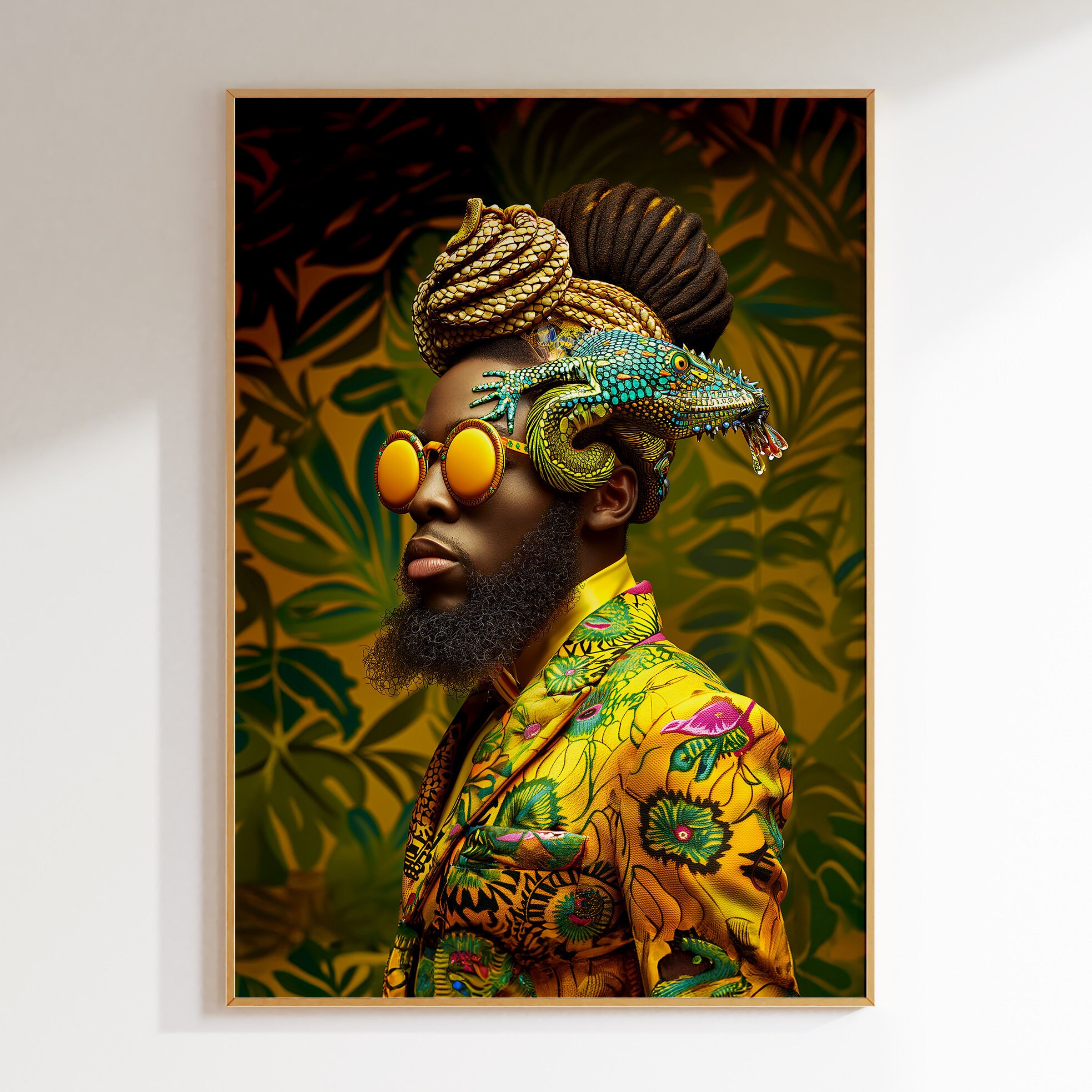 African Fantasy Wall Art, Digital Download, Wall Art, PRINTABLE Digital ...
