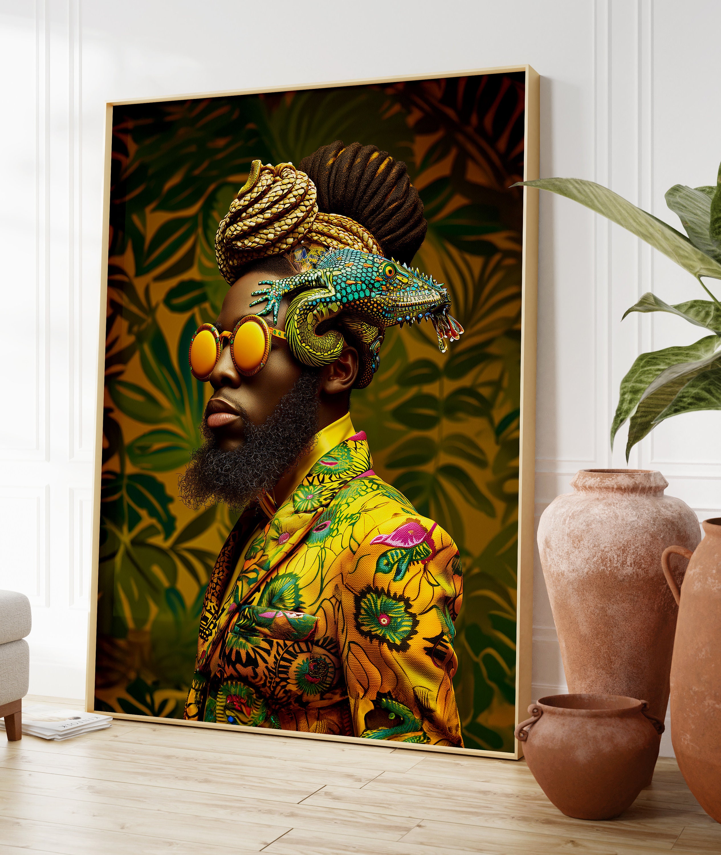 African Fantasy Wall Art, Digital Download, Wall Art, PRINTABLE Digital ...