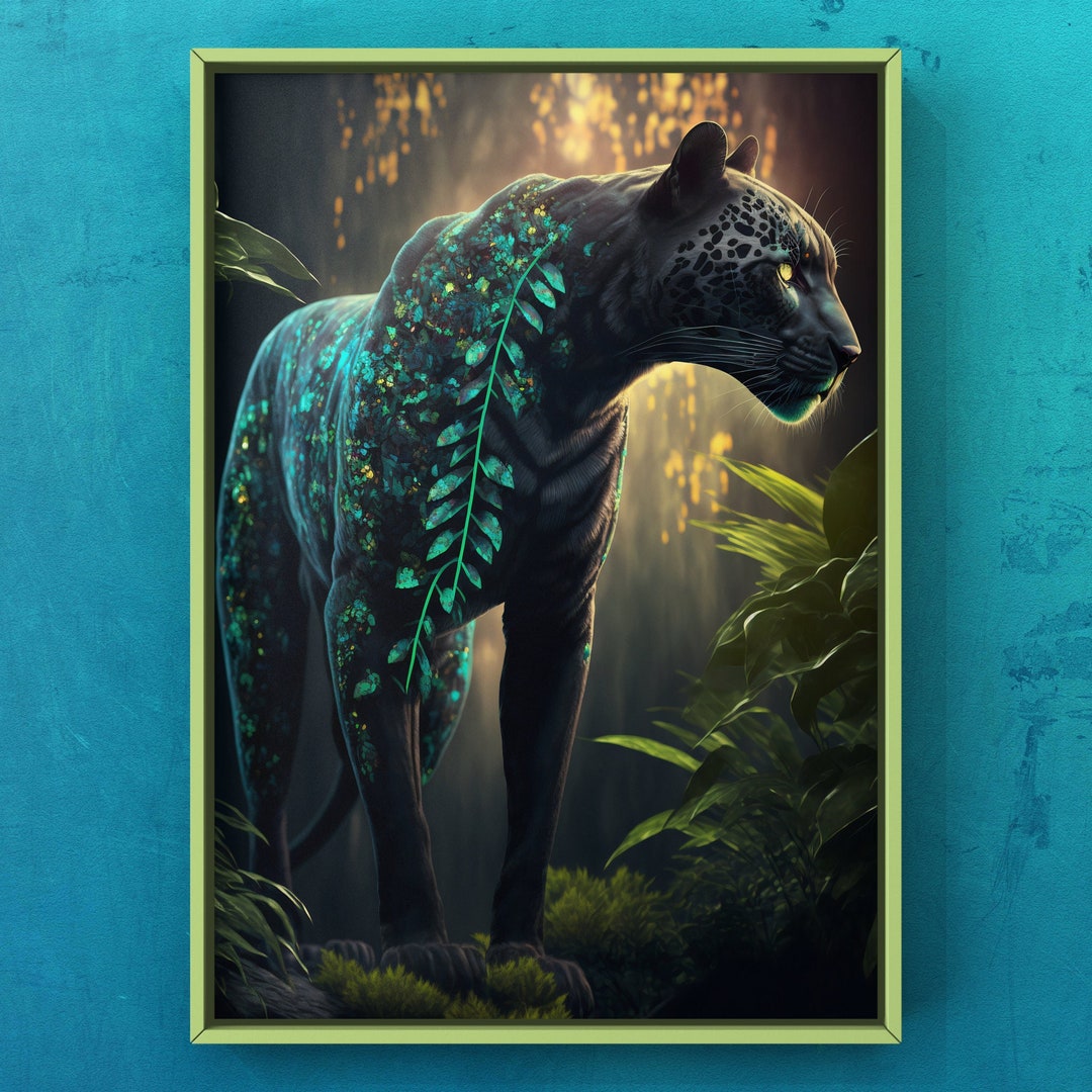 Spirit Animal: Black Panther 2 Physical Print Black Art. UNFRAMED - Etsy