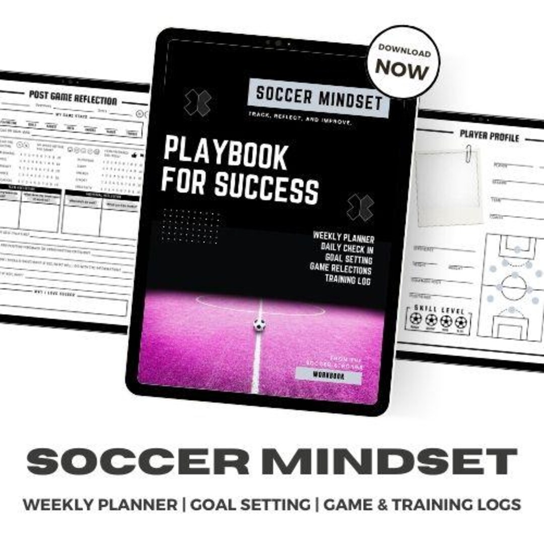 Soccer Mindset Planner: Training & Game Logs, Goal Setting - Etsy