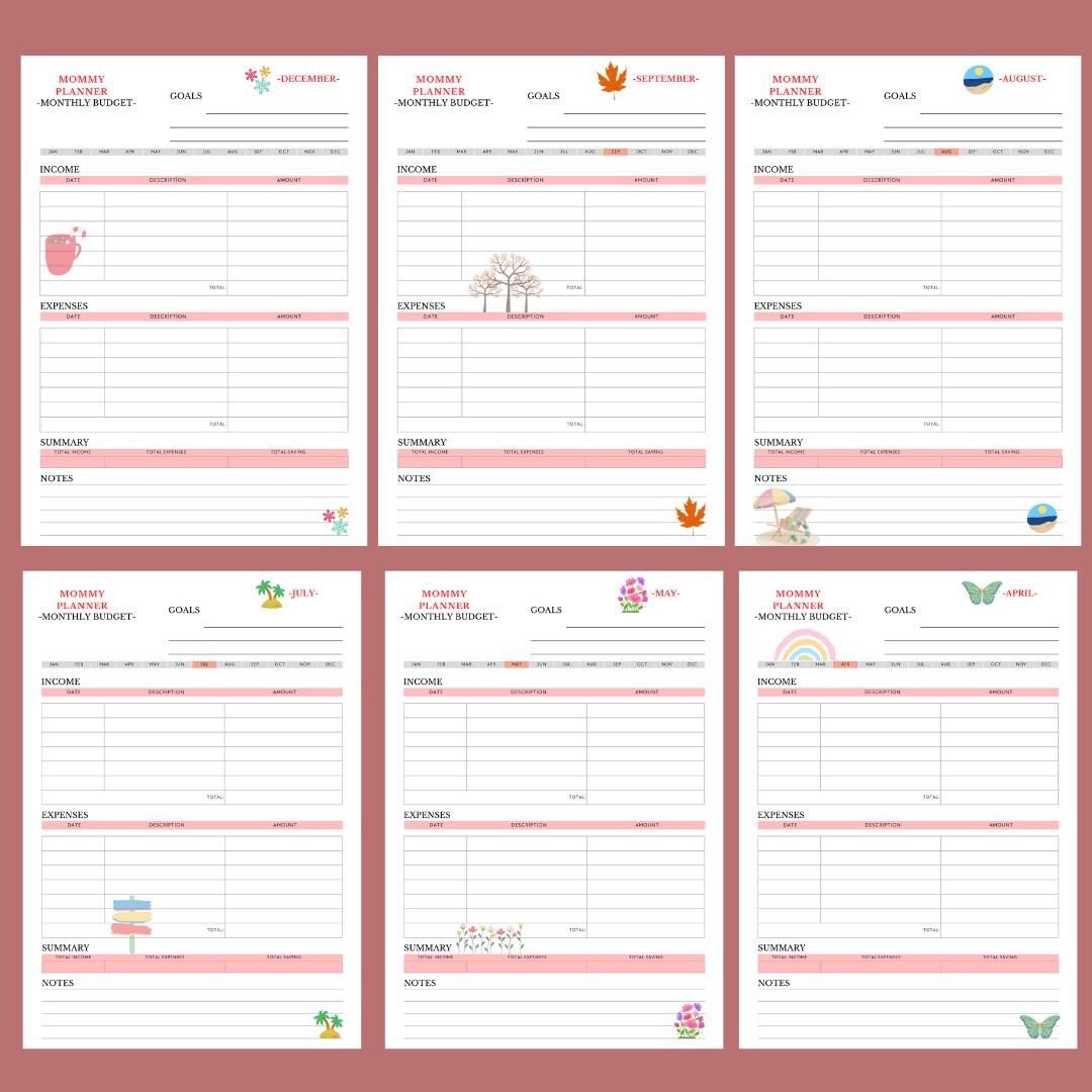 Printable Budget Planner - Etsy