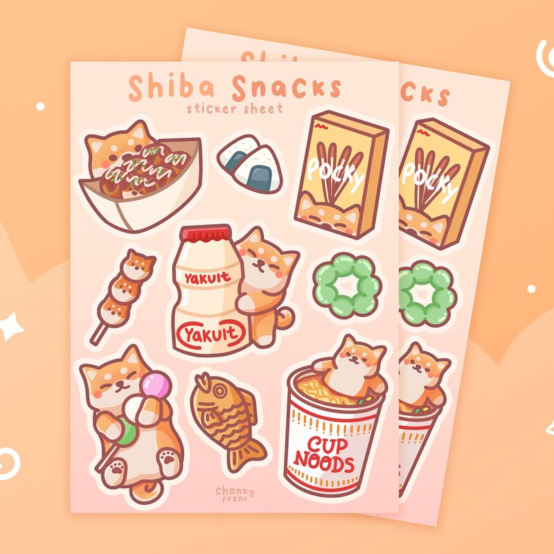 Japanese Snack Stickers - Etsy