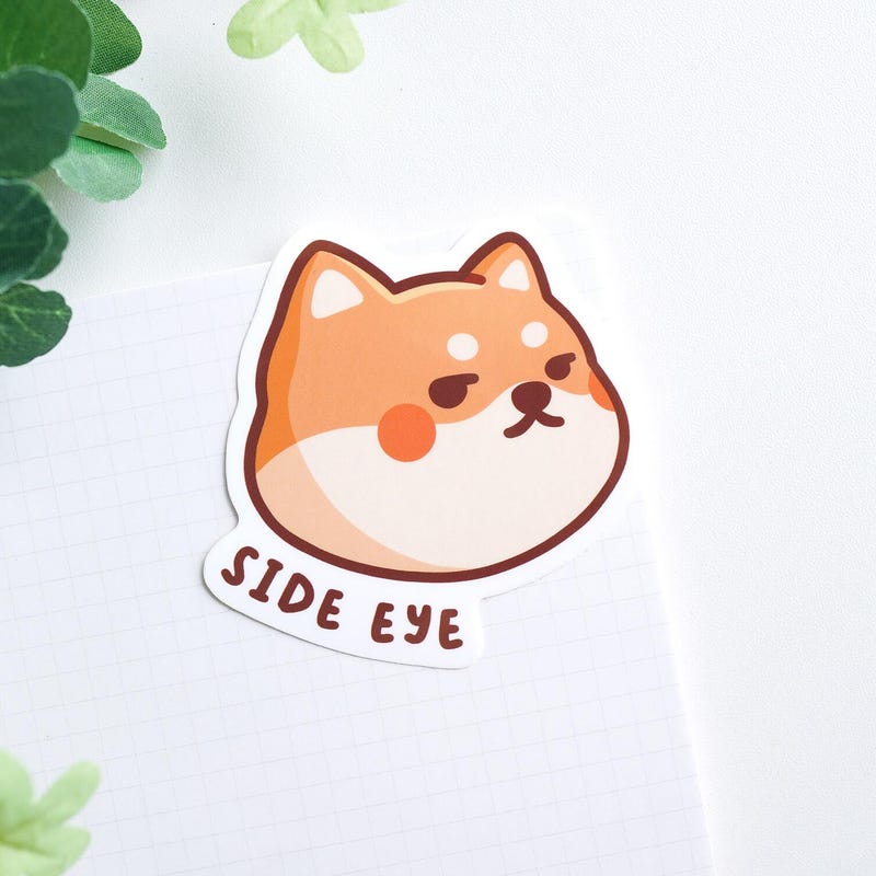 Side Eye Sticker - Etsy
