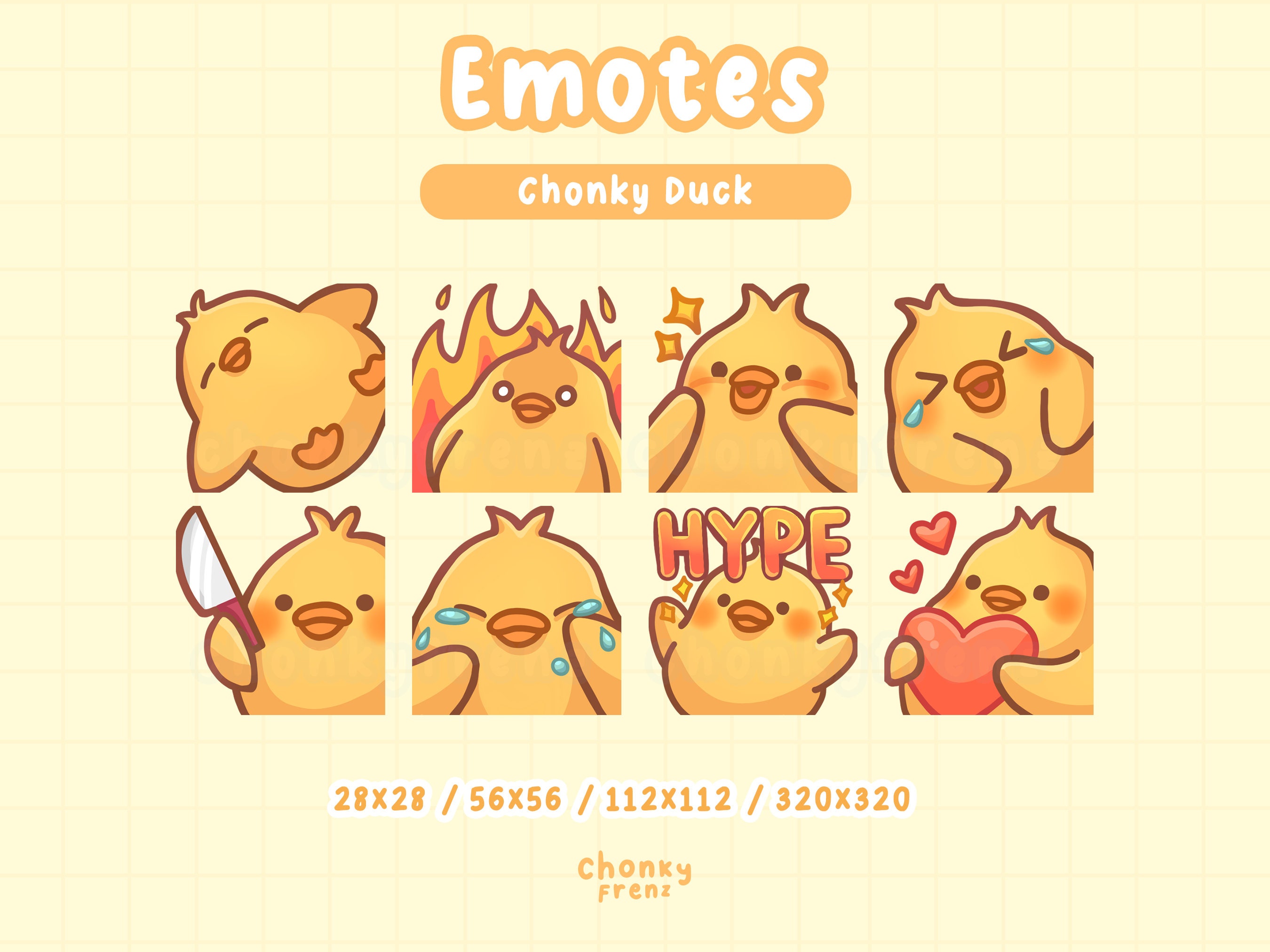 Duck Emotes Chick Emote Twitch Emote Discord Emote Stream - Etsy Australia