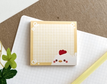 Cute Chicken Sticky Notes, Chicken Memo Pad, Die-cut Sticky Note, Cute ...