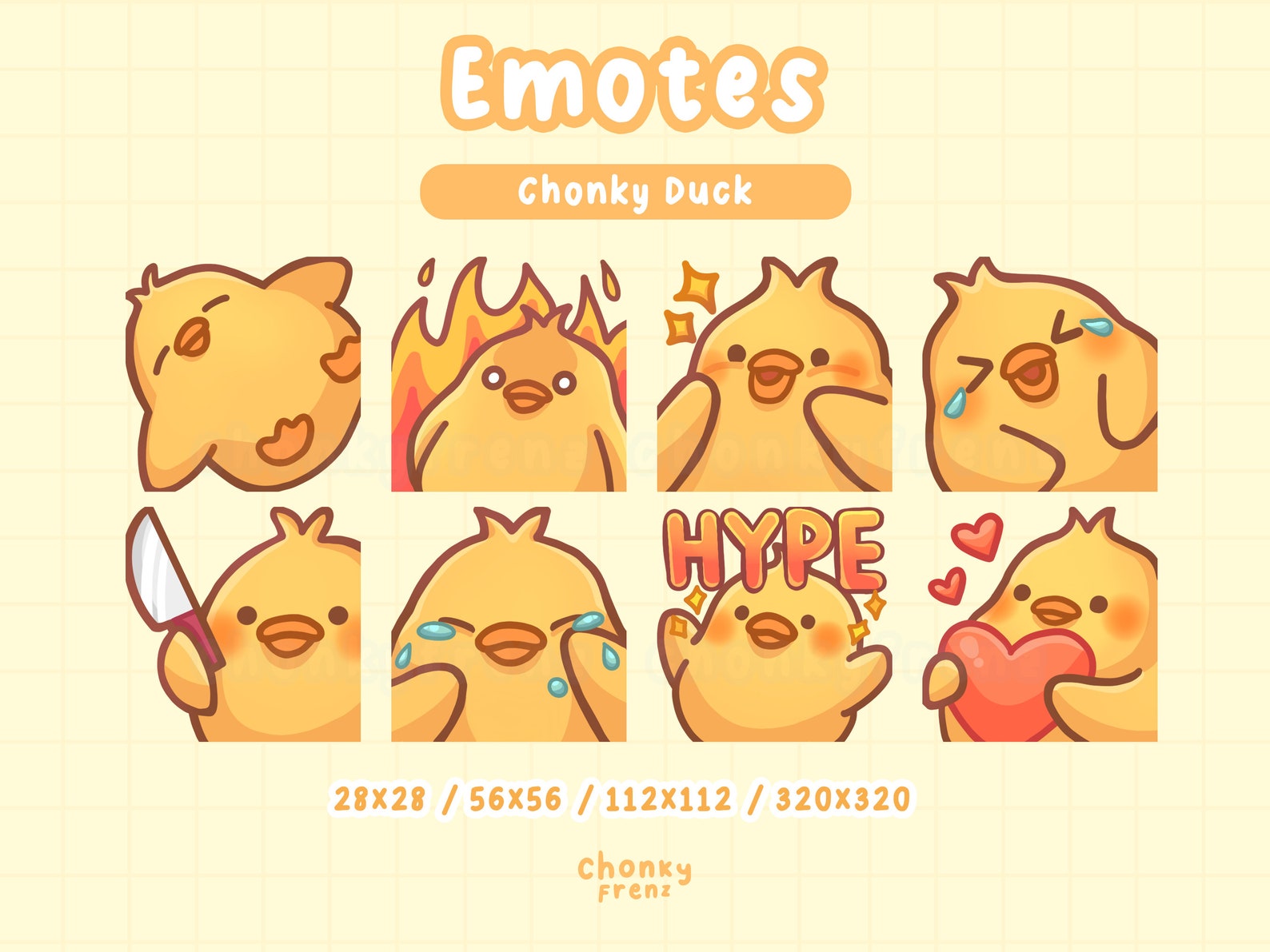 Duck Emotes Chick Emote Twitch Emote Discord Emote Stream - Etsy