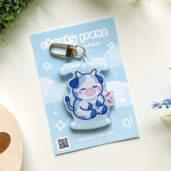 Tummy Ache Keychain - Etsy