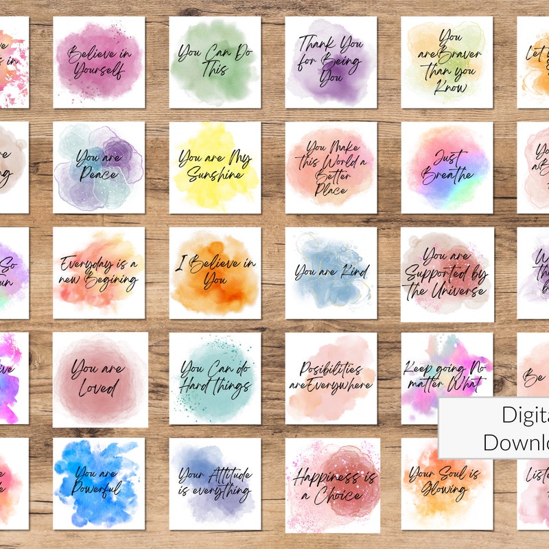 Motivational Cards - Etsy