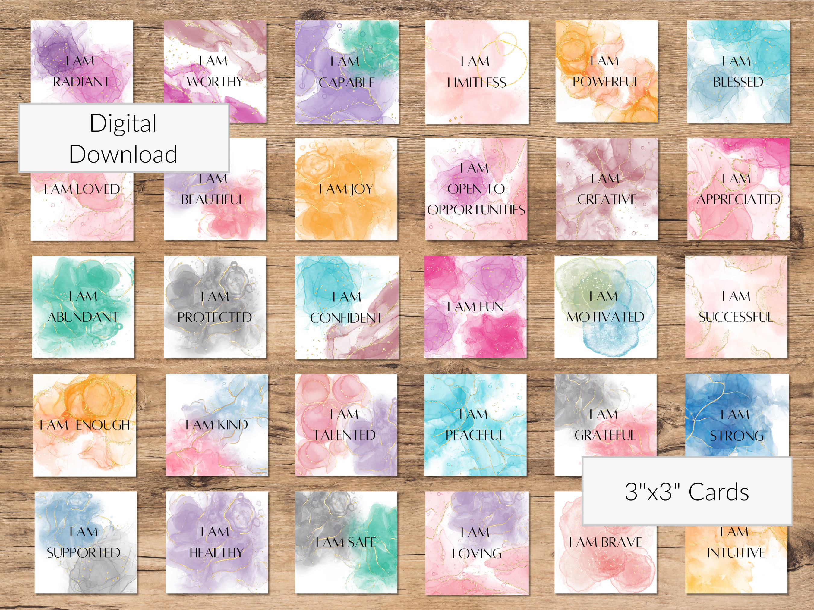 Mini Affirmation Cards, Inspiration & Encouragement Cards, Pocket Notes ...