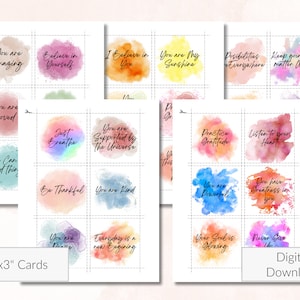 Encouragement and Inspiration Cards, Mini Mantra Cards, Affirmations ...