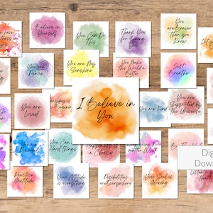 Encouragement and Inspiration Cards, Mini Mantra Cards, Affirmations ...