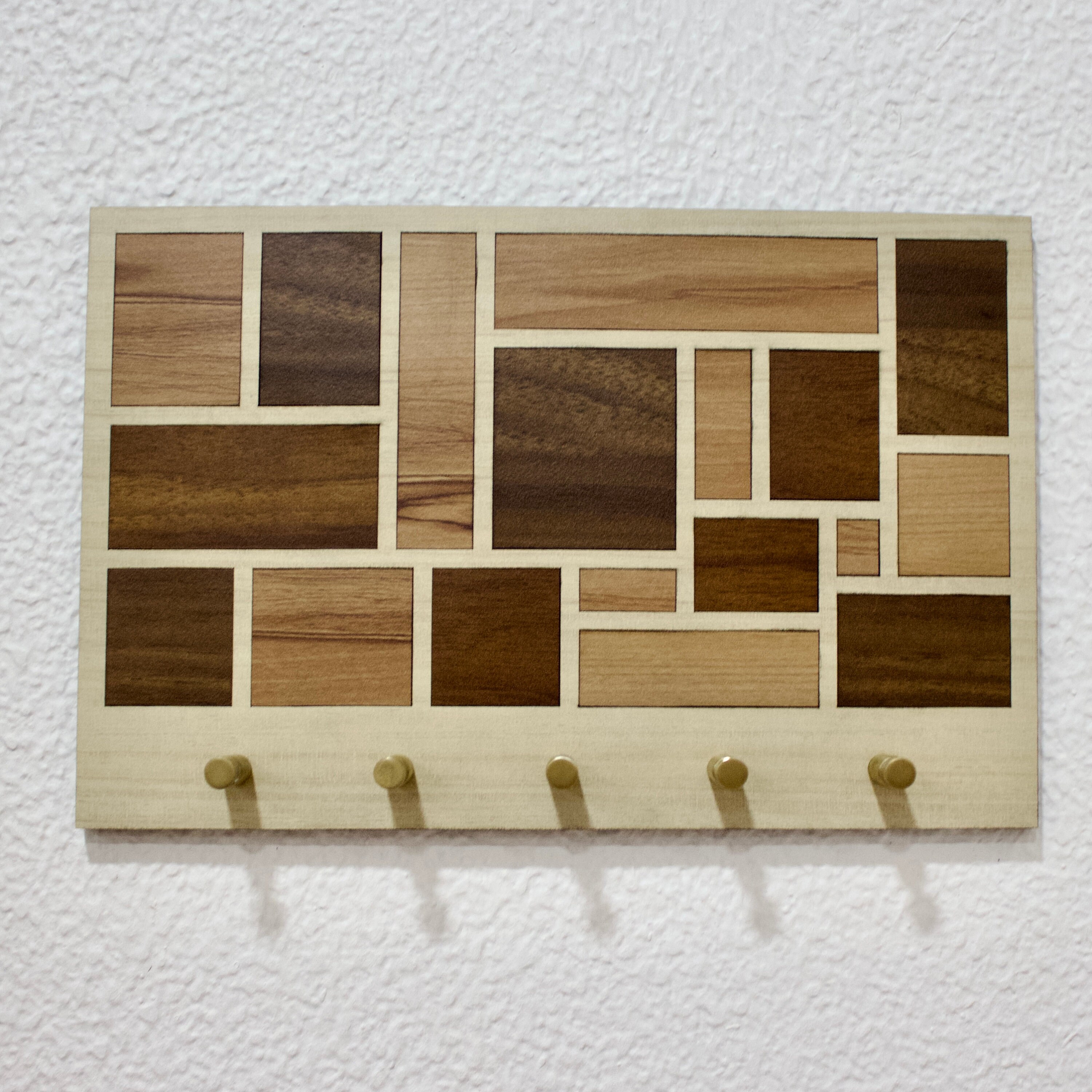 Geometric Inlay Key Holder Key Organizer Entryway - Etsy