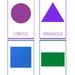 Set of 16 Shapes Flashcards | Printable | for Kids | Geometric Shapes ...