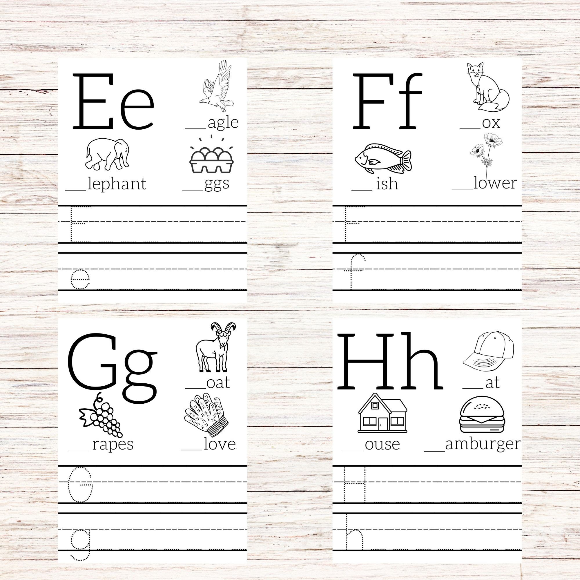 Educational Alphabet Worksheets - Perfect for School & Home Schooling ...