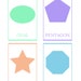 Set of 16 Shapes Flashcards | Printable | for Kids | Geometric Shapes ...