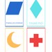 Set of 16 Shapes Flashcards | Printable | for Kids | Geometric Shapes ...