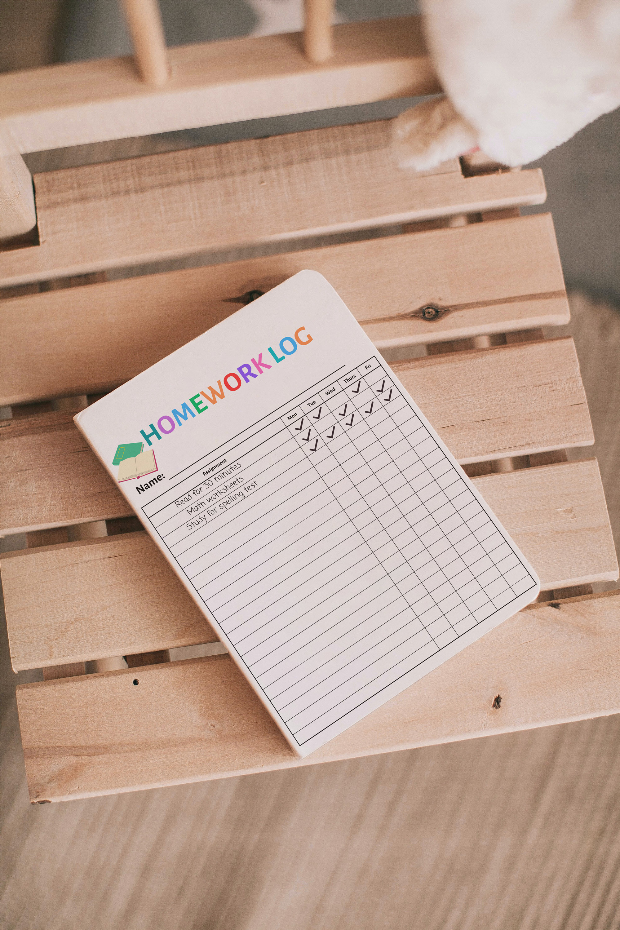 Homework Log for Teachers or Parents | Printable Worksheet | Printable ...