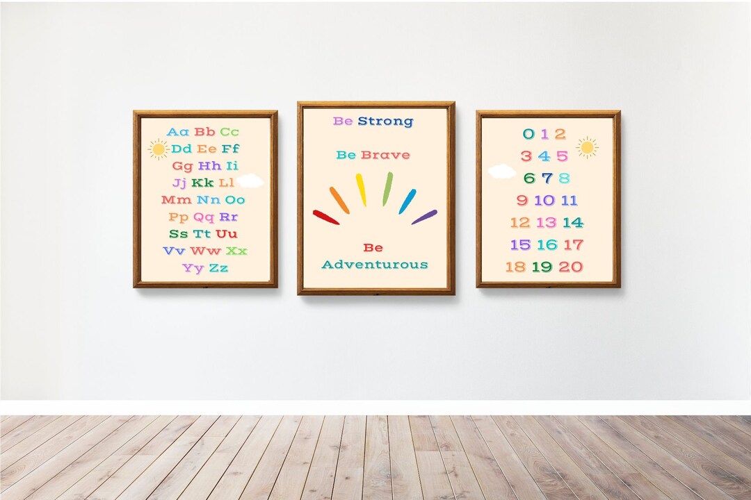 Set of 3 Printable Educational Posters, Homeschool Prints, Classroom ...