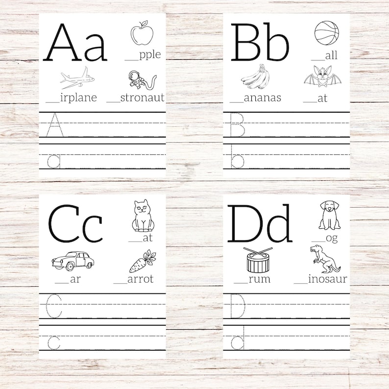 Educational Alphabet Worksheets - Perfect for School & Home Schooling ...