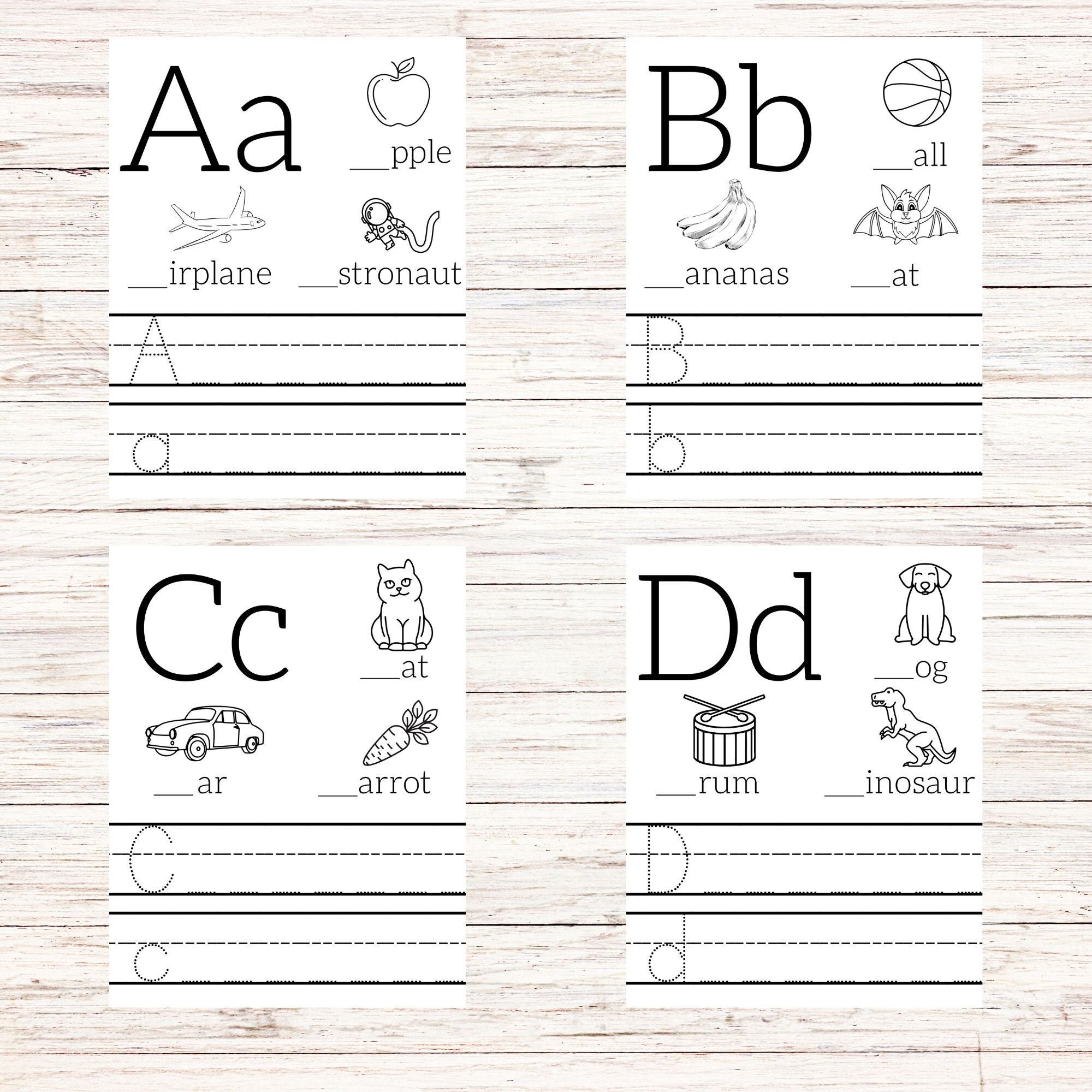 Educational Alphabet Worksheets - Perfect for School & Home Schooling ...