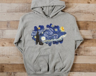 Starry Night by Vincent Van Gogh Sweater Womens Unisex Sweatshirt ...