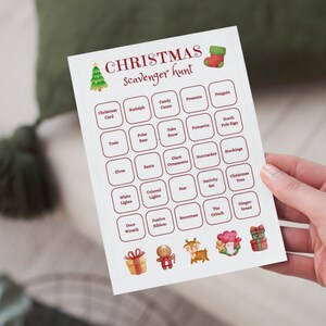 Christmas Scavenger Hunt Cards - Set of 10 Cards (5.5 X 8.5) - Etsy