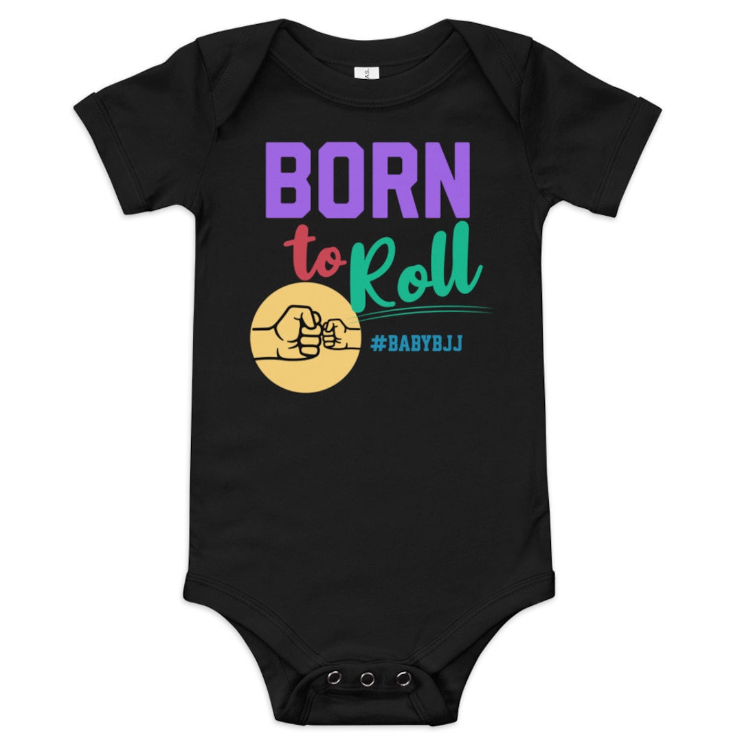 Baby Jiu Jitsu Onesie® Born to Roll BJJ Baby Short Sleeve - Etsy