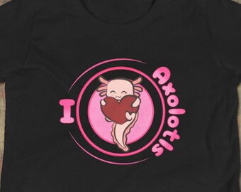 Axolotl Heart Shirt - Etsy