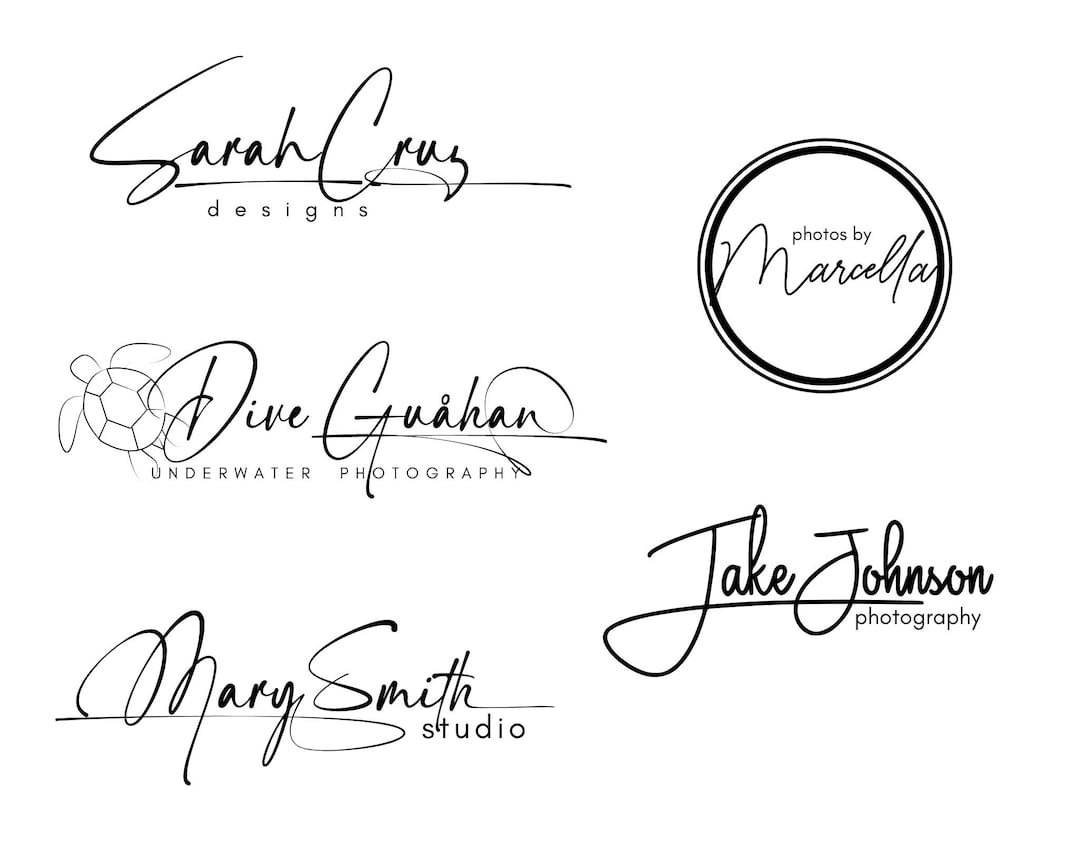 Custom Name Signature Logo - Personalized Signature Logo - Digital ...