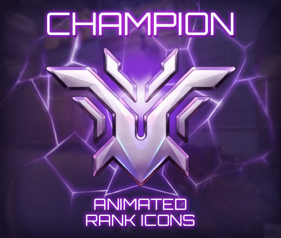 CHAMPION Rank Icons! - Animated Ranked Overlay [OW2] OBS/TWITCH - Etsy