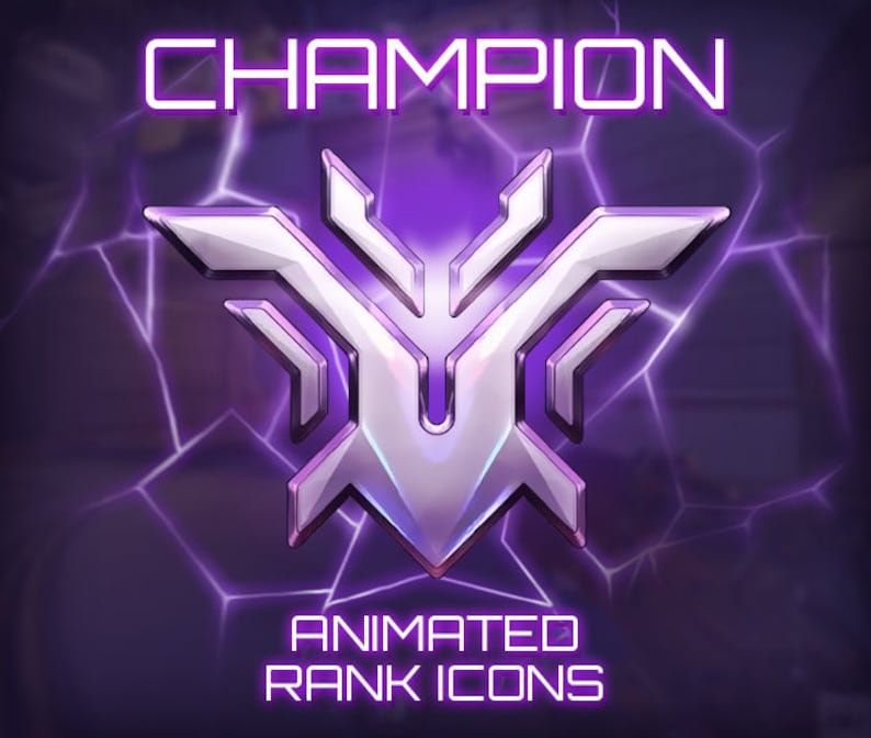 CHAMPION Rank Icons! - Animated Ranked Overlay [OW2] OBS/TWITCH - Etsy