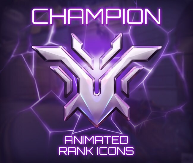 CHAMPION Rank Icons! - Animated Ranked Overlay [OW2] OBS/TWITCH - Etsy