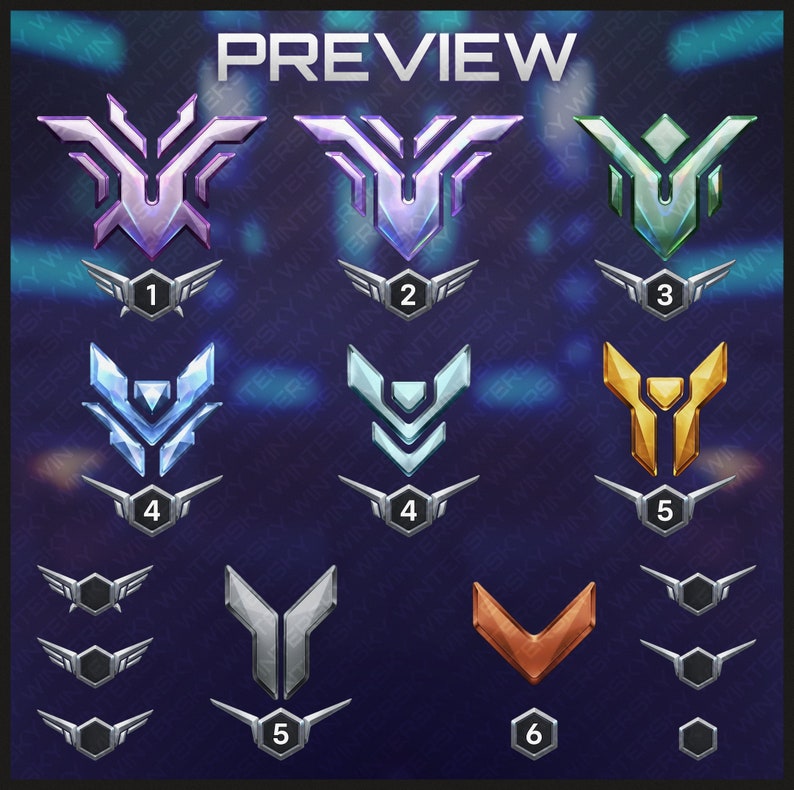 OVERWATCH 2 | NEW Rank Icons! Twitch/youtube | Obs/streamlabsobs - Etsy