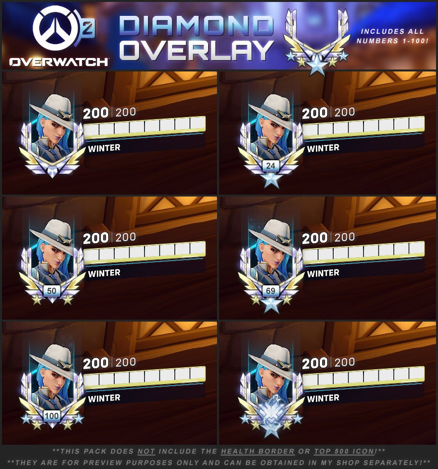 Overwatch 2 Diamond Border Overlays - Etsy