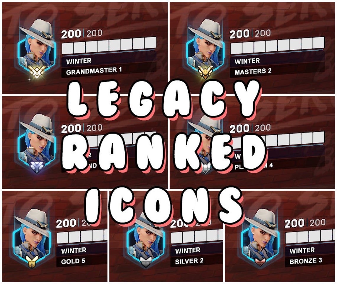 Overwatch 2 - Legacy Ranked Icons - Etsy