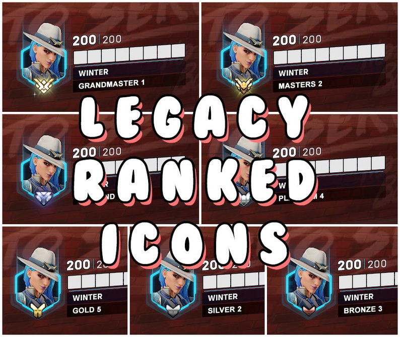 Overwatch 2 - Legacy Ranked Icons - Etsy