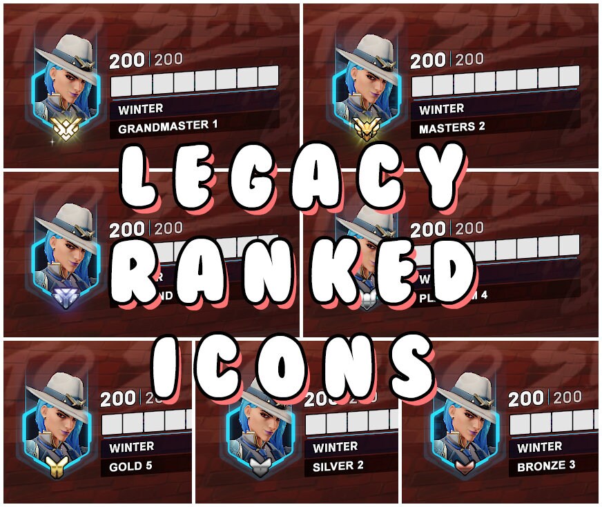 Overwatch 2 - Legacy Ranked Icons - Etsy