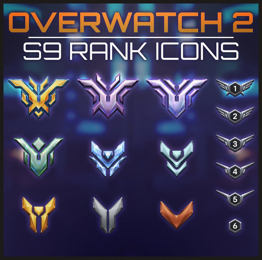 OVERWATCH 2 | NEW Rank Icons! Twitch/youtube | Obs/streamlabsobs - Etsy