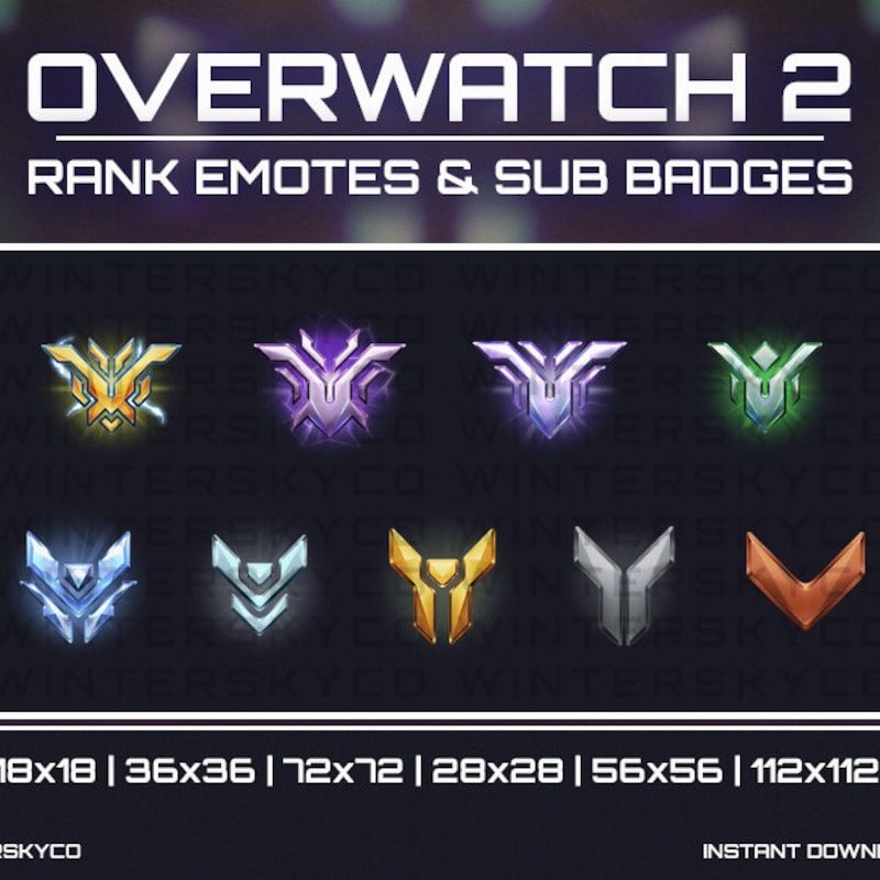 Overwatch Badges Stream - Etsy