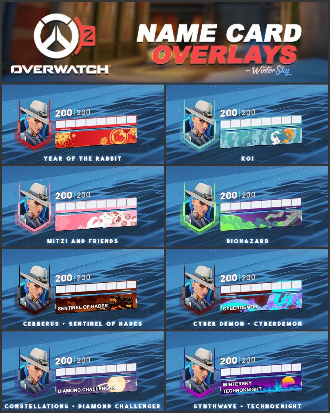 OW2 Name Card HUD Overlays - Etsy UK