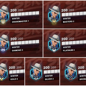 Overwatch 2 - Legacy Ranked Icons - Etsy