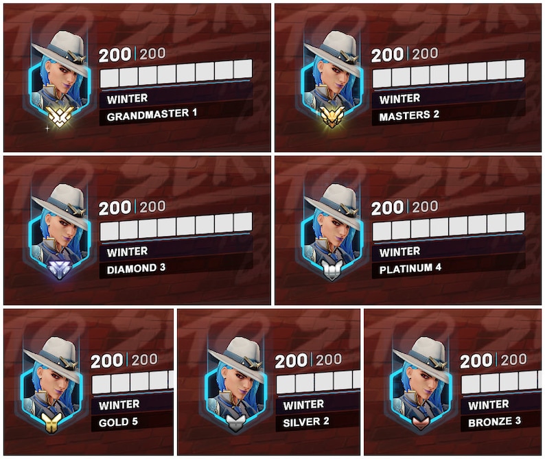 Overwatch 2 - Legacy Ranked Icons - Etsy