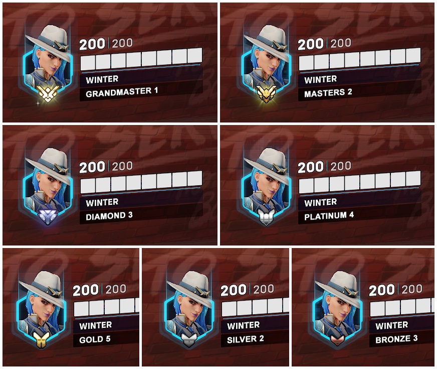 Overwatch 2 - Legacy Ranked Icons - Etsy