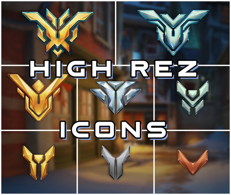 Overwatch 2 - HQ Ranked Icons - Etsy