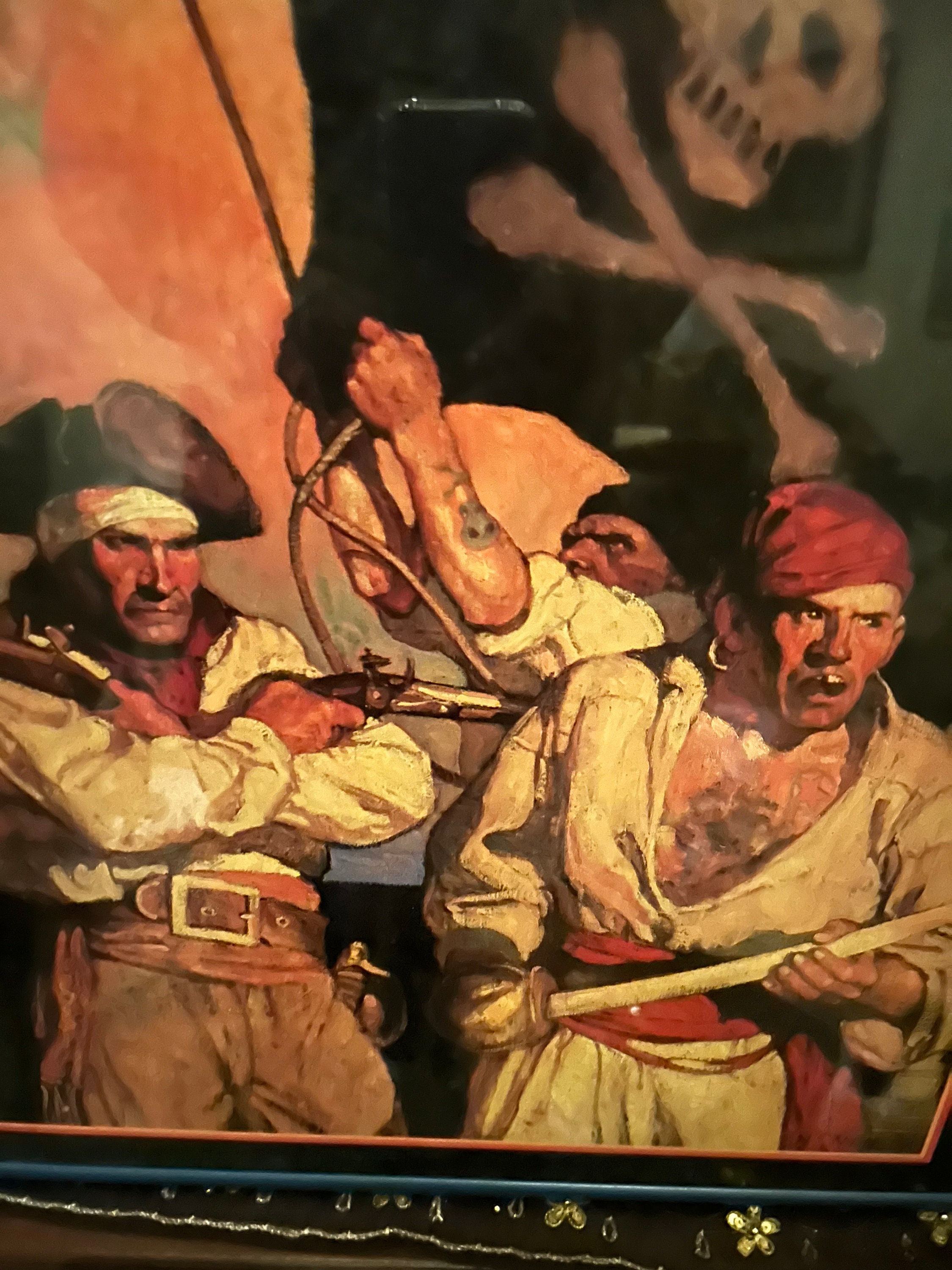 Vintage 1987 NC Wyeth Poster Treasure Island - Etsy