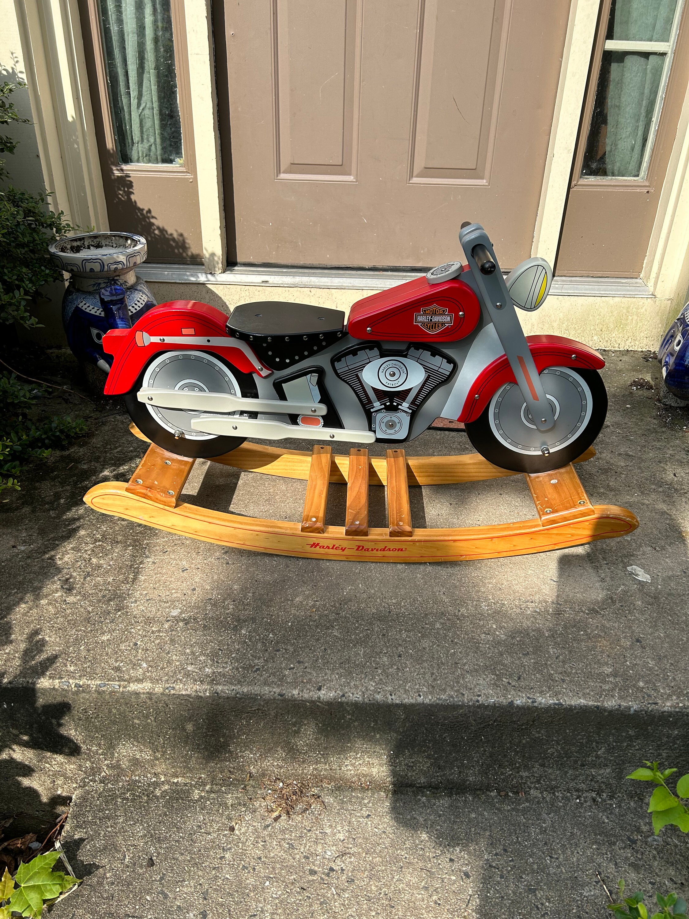 Wooden Motorcycle Rocker