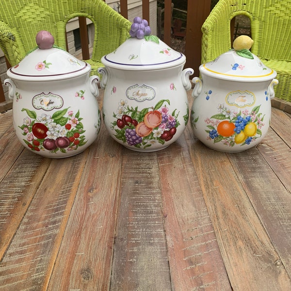 Fruit Canisters - Etsy